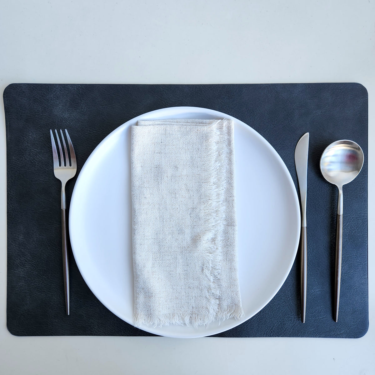 Soft Leather Placemats, PU Leather Table Mats, Dinning Table Decoratio ...